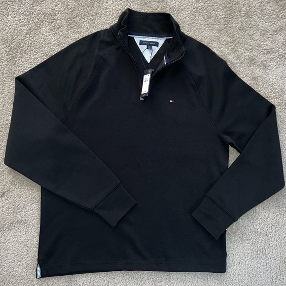 Tommy Hilfiger | Sweaters | Tommy Hilfiger Semi Zip Crew Neck New ...